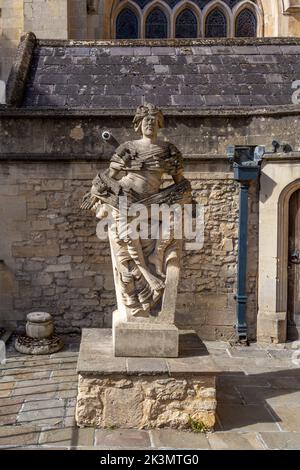 Statues outside Bath Abbey in Bath, Somerset, UK Stock Photo - Alamy