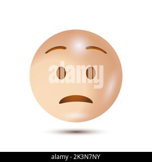 Frowning face. Megafrown, disappointment. Vector illustration. smiling ...
