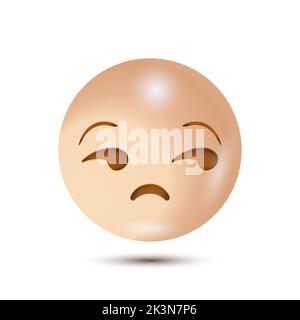 Meh icon vector, emoticon symbol. Modern flat symbol for web and mobil ...