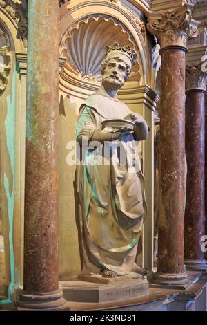 The tomb of Saint Remigius who baptized Clovis I, the first king of the ...