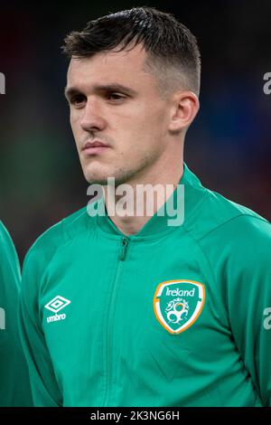 Jason Knight of Ireland during the UEFA Nations League, Play-offs match ...