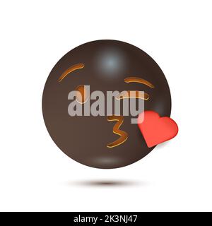 Emoji confused emoticon characters vector set. Emoticons thinking ...