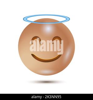 Angel, means being as innocent and pure as an angel. 3D stylized vector ...