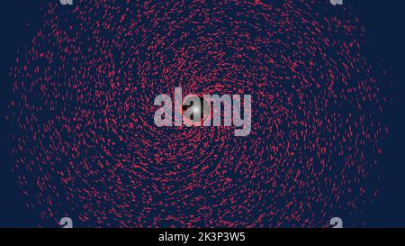 Imploding spheres falling to center of screen Exploding spheres moving ...