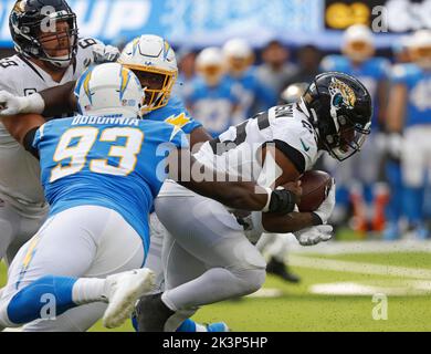 Jacksonville Jaguars running back James Robinson (30) during warmups ...