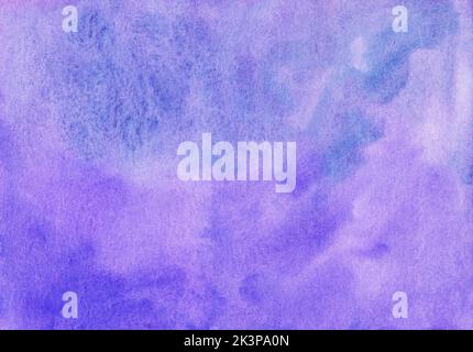 Watercolor light lavender background texture. Brush strokes on paper ...