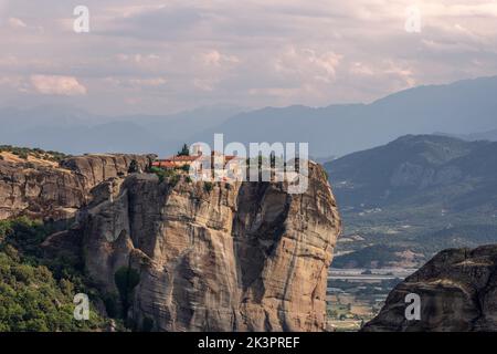 Monastery on the background of the setting sun Stock Photo - Alamy