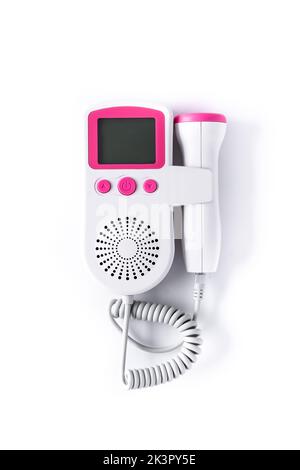 Fetal doppler isolated on white background Stock Photo - Alamy
