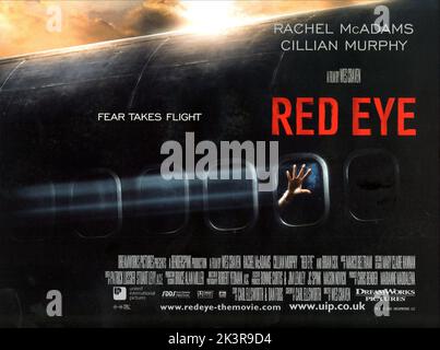 Film Still from "Red-Eye" Cillian Murphy, Rachel McAdams © 2005 Dream ...