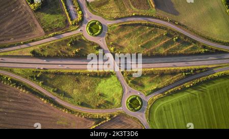 large highway road in denmark Stock Photo - Alamy