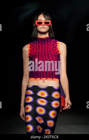 SPORTMAX SS23 runway during Milan fashion Week on September 2022 ...