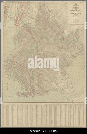 Hagstrom's map of Brooklyn (New York City) : house-number and subway ...