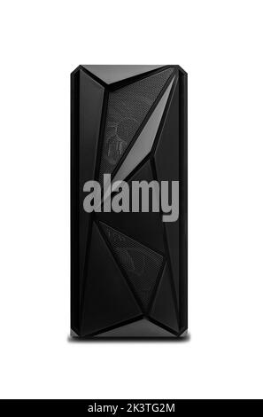 Desktop computer system unit isolated on white Stock Photo - Alamy