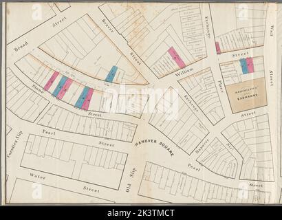 Map & plan of the contemplated widening and extension of William Strt ...