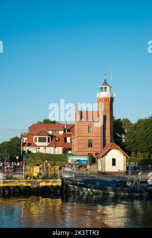 Lighthouse in Ustka, Poland, Europe Stock Photo - Alamy