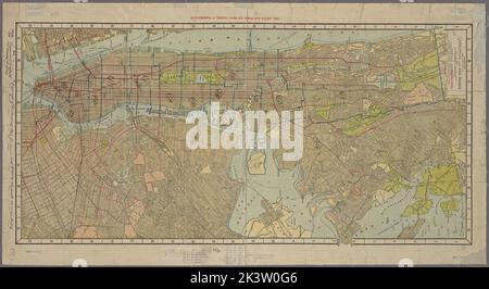 Hammond's new guide map of Manhattan and the Bronx. 1909. Cartographic ...