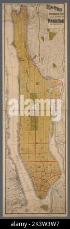 The Rand McNally map of the Borough of Manhattan 1917. Cartographic ...