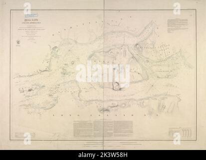 Hell Gate and its approaches Stock Photo - Alamy