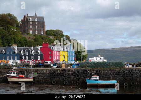 14 September 2022. Tobermory, Isle of Mull, Scotland. This is the very ...
