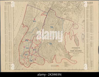 Petersen's New Map of the Bronx showing all present and proposed ...