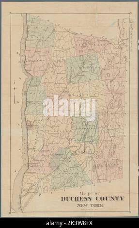 Map of Duchess County, New York 1877 Stock Photo - Alamy