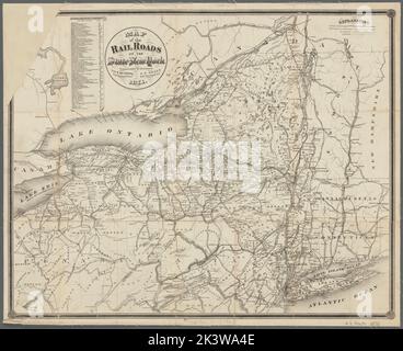 1871 Map of New York State - Vintage Antiquarian Map by Asher Stock ...