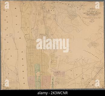 Map of the city of Brooklyn 1860 Stock Photo - Alamy
