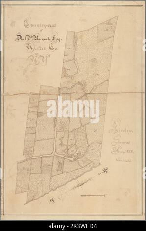 Map of Ulster Co., New York - from actual surveys Stock Photo - Alamy
