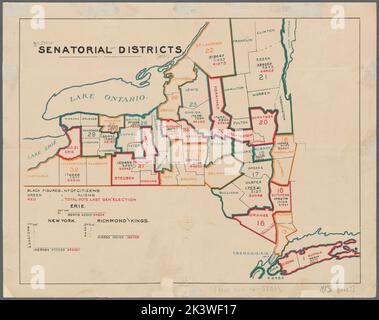 Maps of the 4, 5, 6, 7 & 8 senatorial districts of New York City 1885 ...
