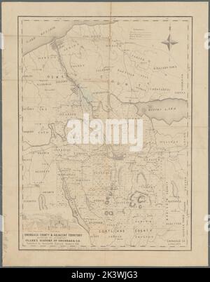 Map of Onondaga County, New York, from actual surveys Stock Photo - Alamy