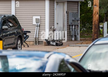 Stow, Massachusetts. 28th September, 2022. Mass State Police Bomb Squad ...