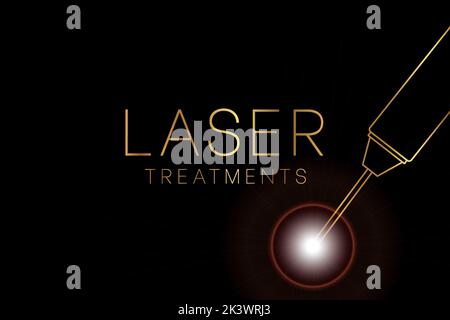 Laser Treatments Illustration Background Stock Vector Image & Art - Alamy