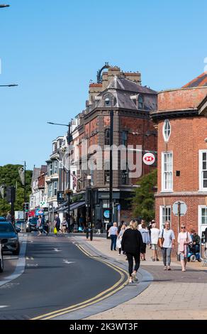 Bridlington town centre Stock Photo - Alamy