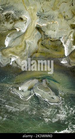 Arial view of The Great Salt Lake Stock Photo - Alamy
