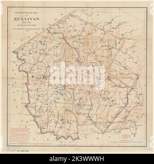 Map of the county of Sullivan, cartographic, Maps, 1840, Burr, David H ...