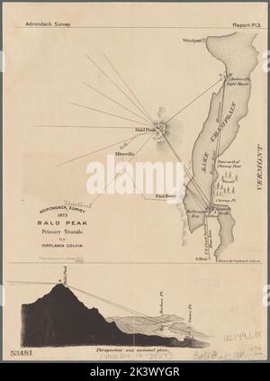 Adirondack survey, 1873: primary triangle of Mount Hurricane Primary ...