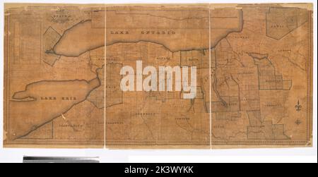 Western Division of the Erie Canal : map showing its reservoirs ...