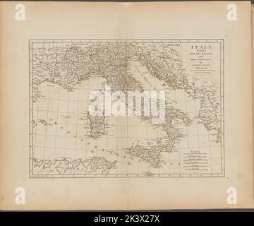 Italy, divided into its states with their subdivisions Stock Photo - Alamy