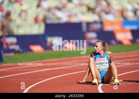 Gaia Sabbatini participating in the 1500 meters of the European ...
