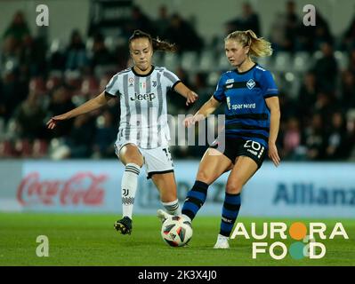 Cornelia Kramer of HB Koge and Julia Grosso of Juventus Women during ...