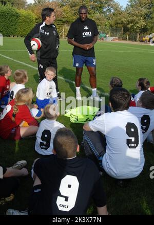 SOL CAMPBELL AT THE LAUNCH OF THE OKI STREET SIXES AT PORTSMOUTH'S ...