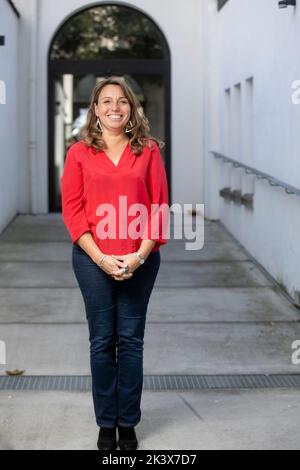 Marie-Anne Ferry Fall poses for the photographer during celebrations to ...