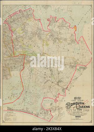 [Pocket] Map of the Borough of Queens, New York City Stock Photo - Alamy