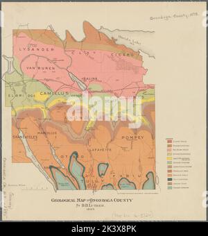 Map of Onondaga County, New York, from actual surveys Stock Photo - Alamy