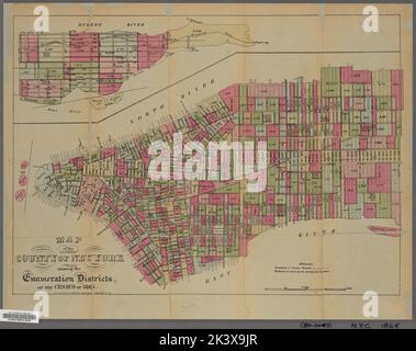 Enumeration districts 1865 Stock Photo - Alamy