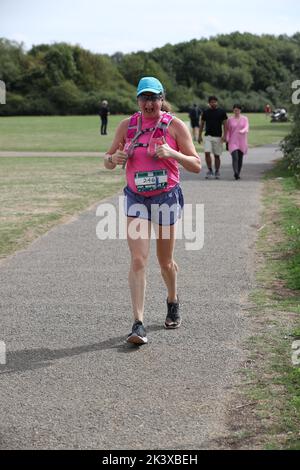 Anna Gilford ( Honey G ) completing in the 20 miles in the Bedford ...