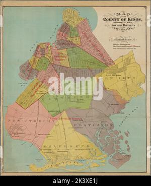 Map of the county of Kings, showing the Assembly districts, October ...