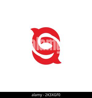 GS connected alphabet letter logo icon combination design with dots and ...