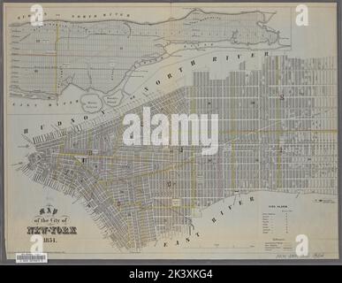 City of New York. 1854. Cartographic. Maps. Lionel Pincus and Princess ...