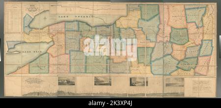 Western Division of the Erie Canal : map showing its reservoirs ...